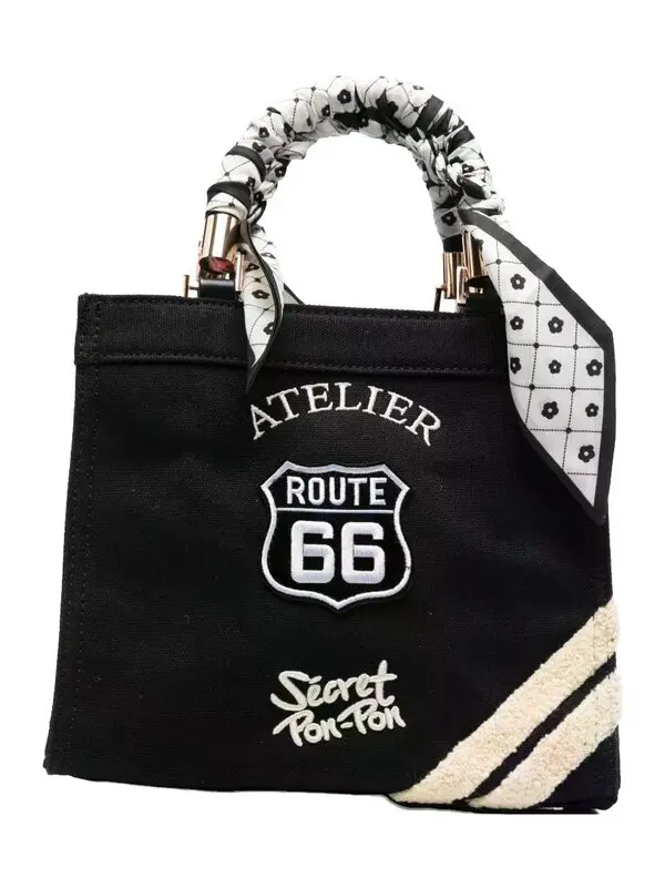 SECRET PON-PON Saint Tropez Tote Bag - Black