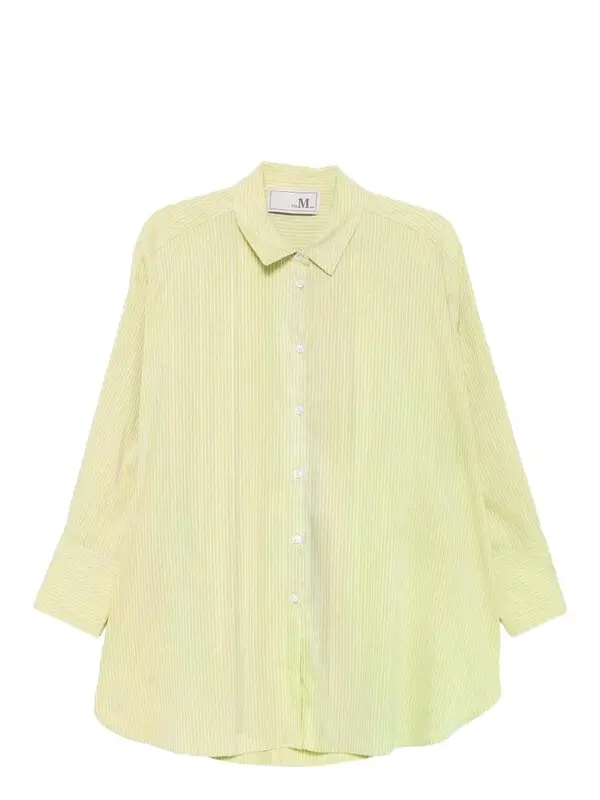 THE M.. Peonia Striped Shirt - Green