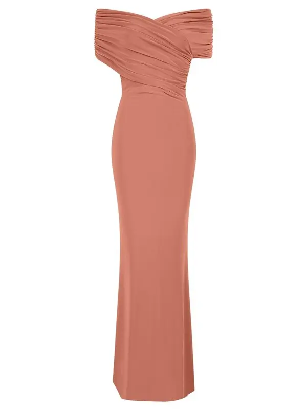 CELESTINE & MAE Primula Crossover Maxi Dress - Pink