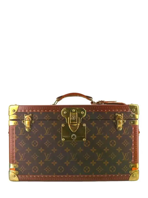 LOUIS VUITTON 1990 Malle À Livres Trunk - Brown
