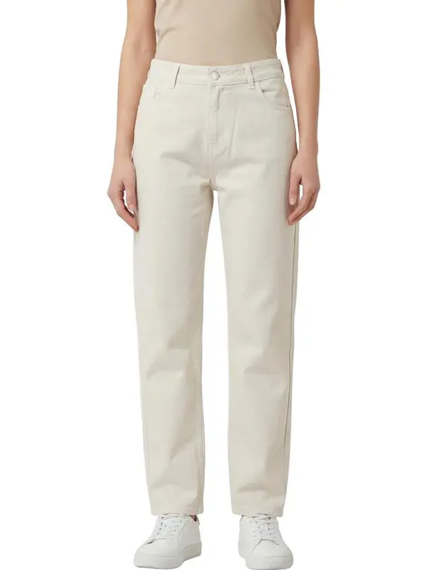 Federica Tosi Straight Leg Jeans - Nude