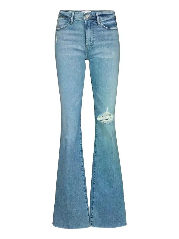 FRAME Le High Flared Jeans - Blue