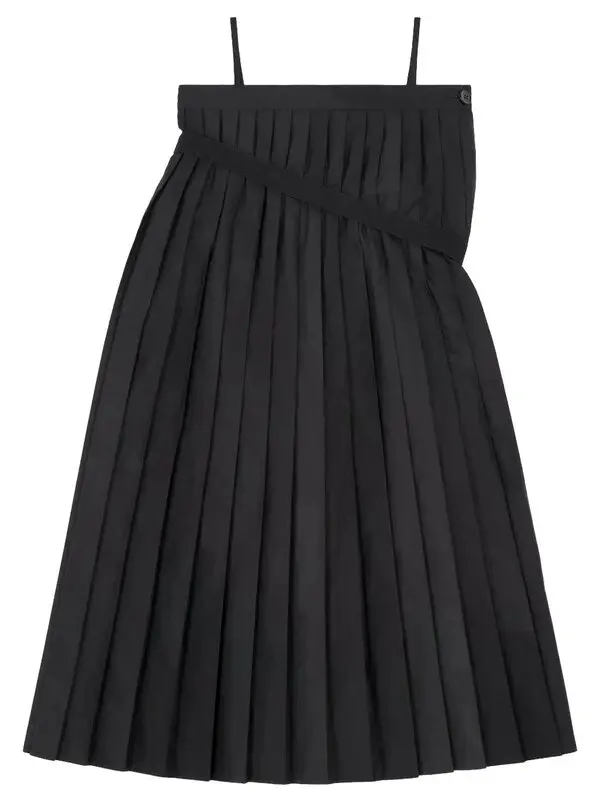 MAISON MARGIELA Pleated Midi Dress - Black