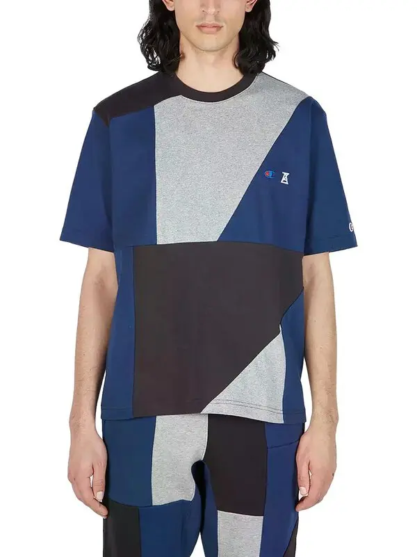 Anrealage Logo-detail T-shirt - Blue