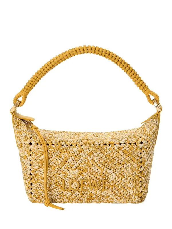 Loewe X Paula's Ibiza Raffia Cala Pouch - Yellow