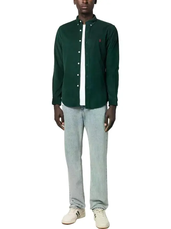 Polo Ralph Lauren Logo-embroidered Cotton Shirt - Green