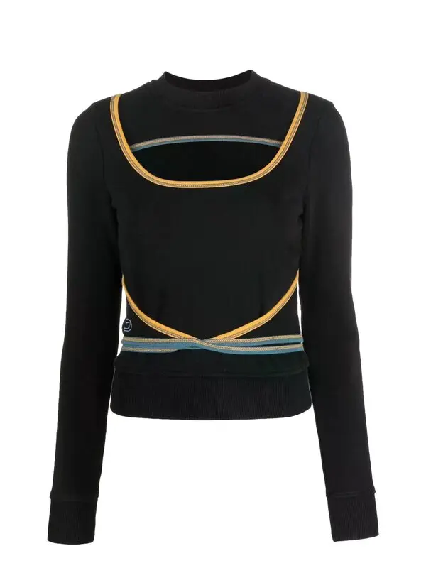 DIESEL® F-crossette Embroidered Sweatshirt - Black