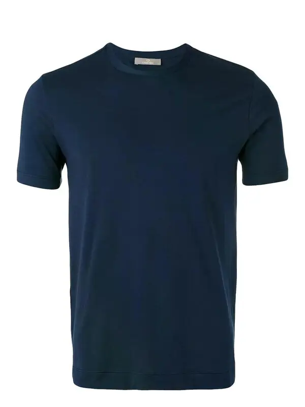 CRUCIANI Crew Neck T-shirt - Blue