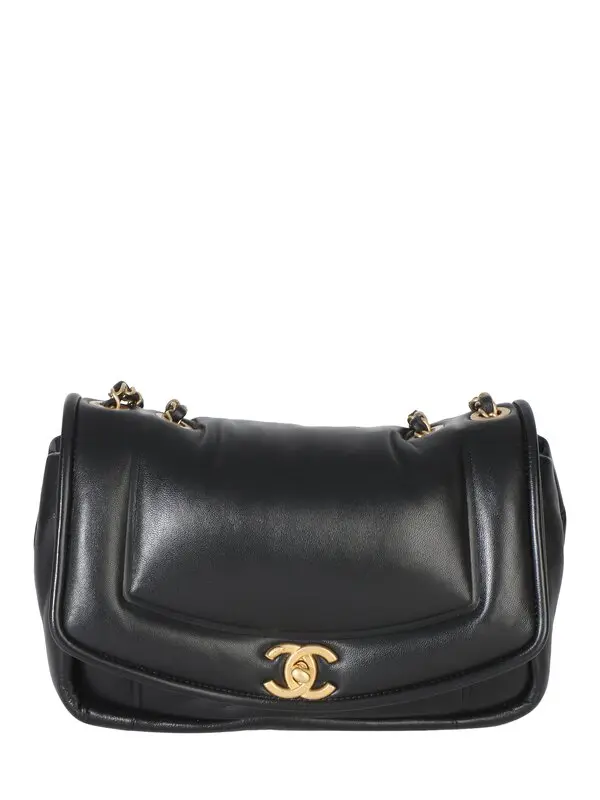 Chanel Lambskin Simply Flap Bag - Black
