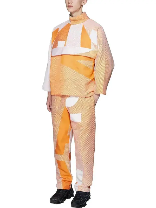 STUDIO ALCH Jacquard Striped Trousers - Orange