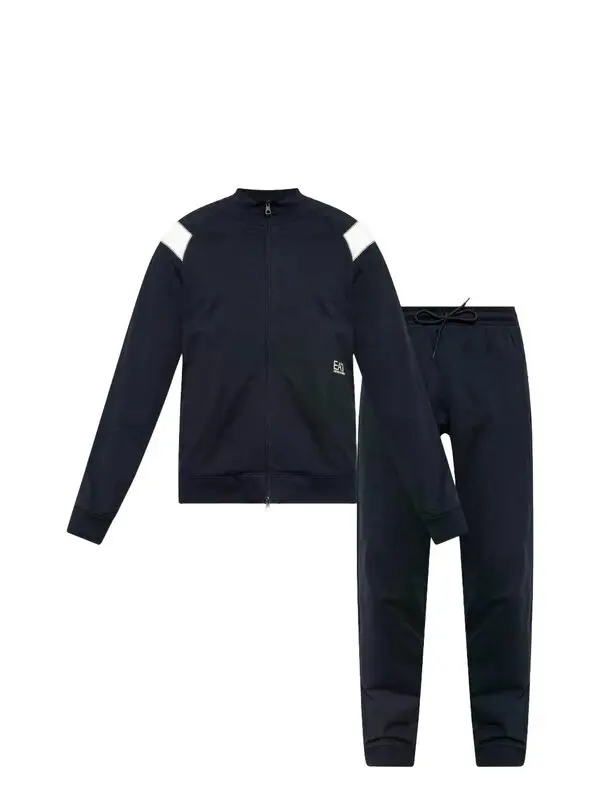 EA7 Logo-print Tracksuit - Blue