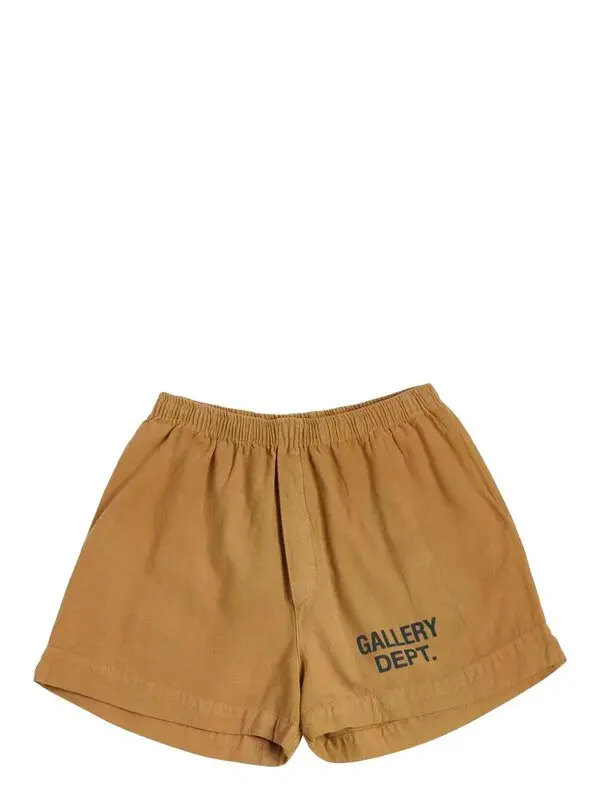 GALLERY DEPT. French Zuma Logo Print Shorts - Brown