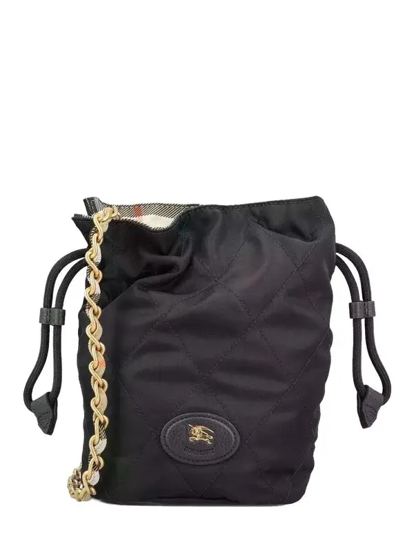 Burberry Quilted Bucket Bag - Black
