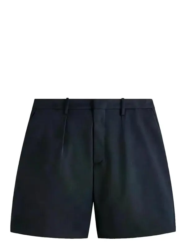 Kith Pleated Shorts With Rear Logo Patch - Blue