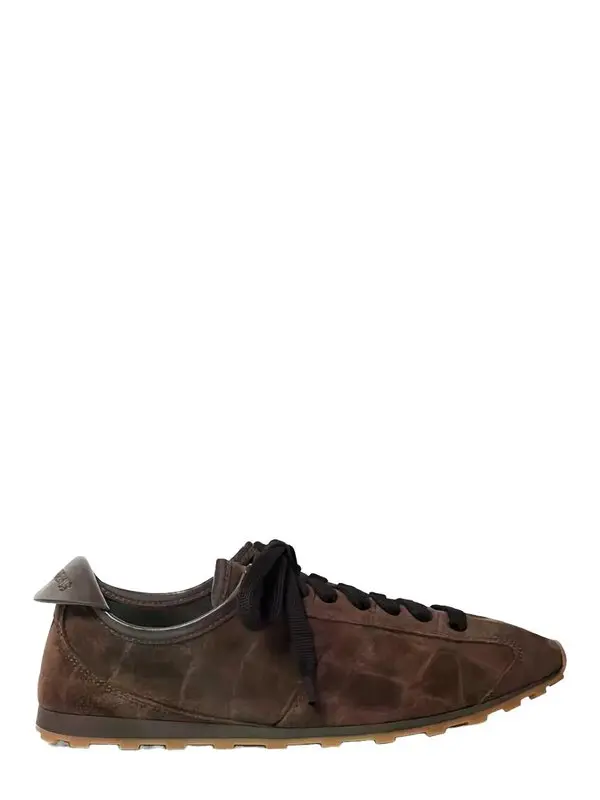 Jacquemus Suede Panelled Sneakers - Brown