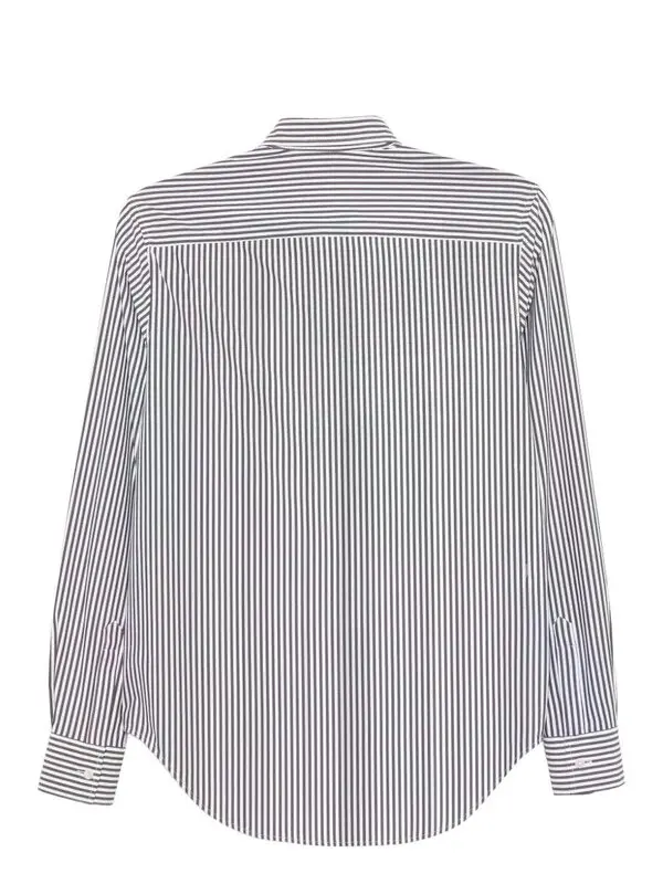 XACUS Marta Striped Long-sleeve Shirt - White