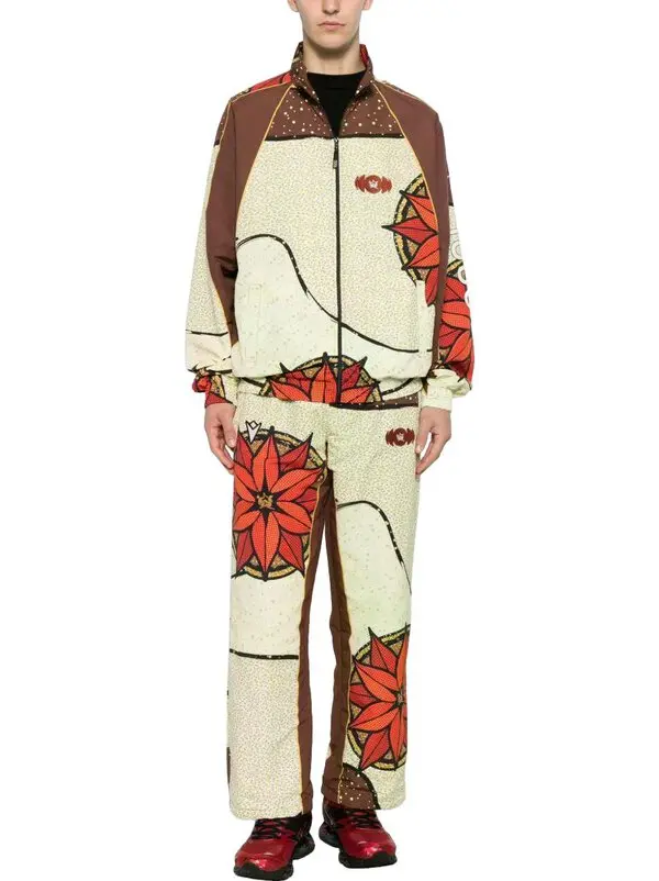 PANTOFOLA D'ORO X Thebe Magugy Graphic-print Trousers - Neutrals
