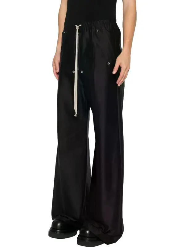 Rick Owens Bela Drawstring Wide-leg Trousers - Black