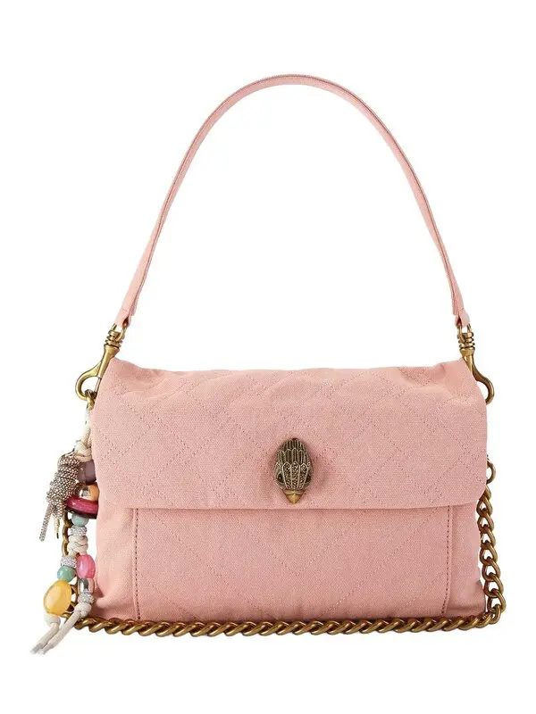 Kurt Geiger Celia Canvas Shoulder Bag - Light/pastel Pink