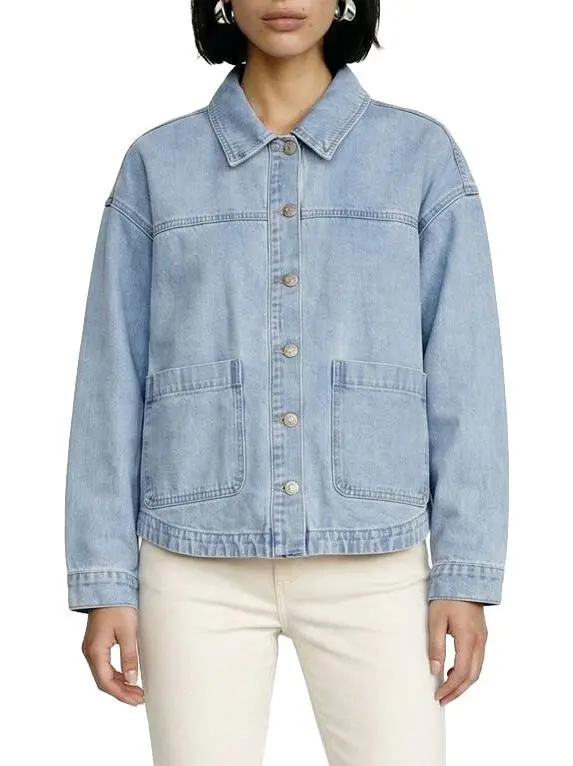 Vero Moda Jamie Denim Shirt Jacket - Light Blue Denim