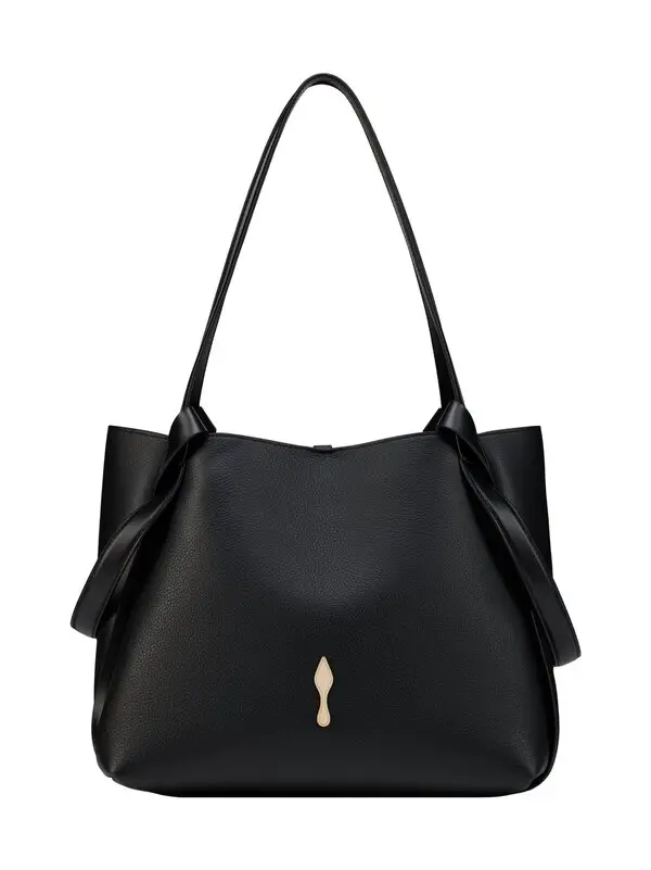 CHRISTIAN LOUBOUTIN Bettina Small Leather Tote Bag - Black