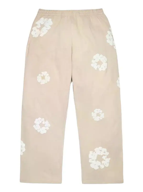 DENIM TEARS Cotton Wreath Track Pants - Neutrals