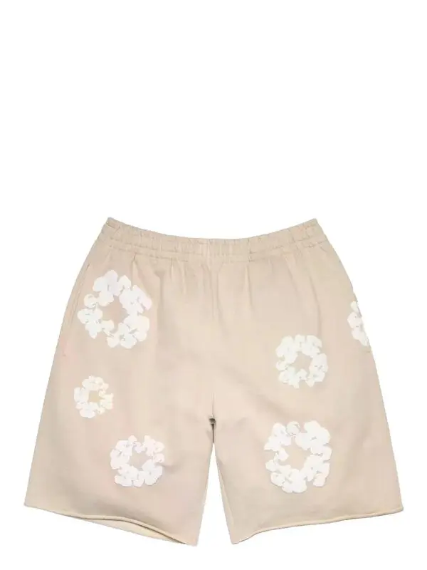 DENIM TEARS Cotton Wreath Sweatshorts - Neutrals