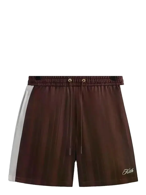 Kith Red Pinstripe Tricot Shorts - Brown