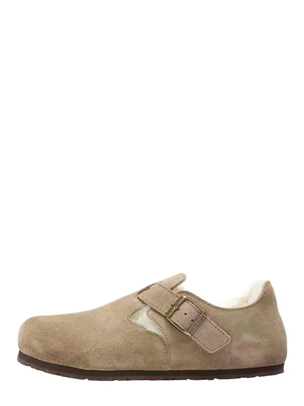 BIRKENSTOCK London Shearling Suede Sneakers - Neutrals