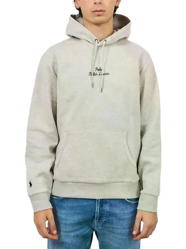 Polo Ralph Lauren Logo-embroidered Hoodie - Grey