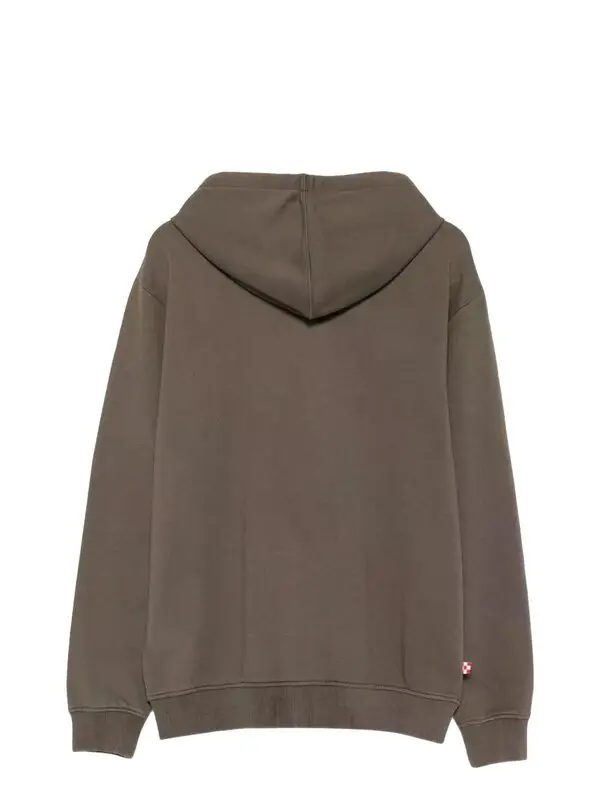 MC2 SAINT BARTH Logo-embroidered Zip-up Hoodie - Brown