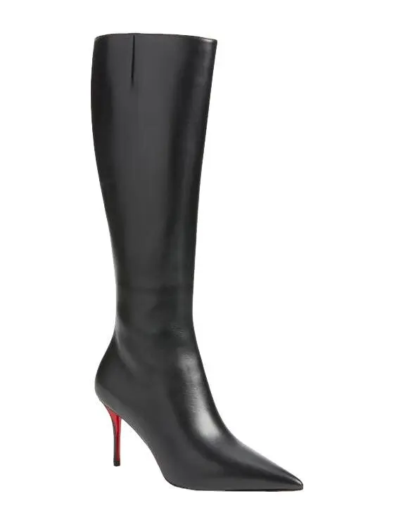 CHRISTIAN LOUBOUTIN Miss Z Knee High Stiletto Boots - Bk01 Black