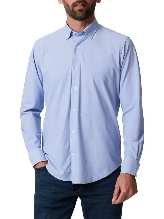 34 Heritage Geometric Button-up Shirt - Blue
