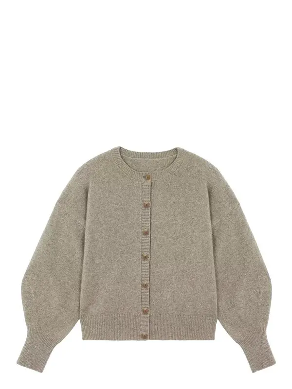 LINNEA LUND Gabriella Buttoned Cardigan - Brown