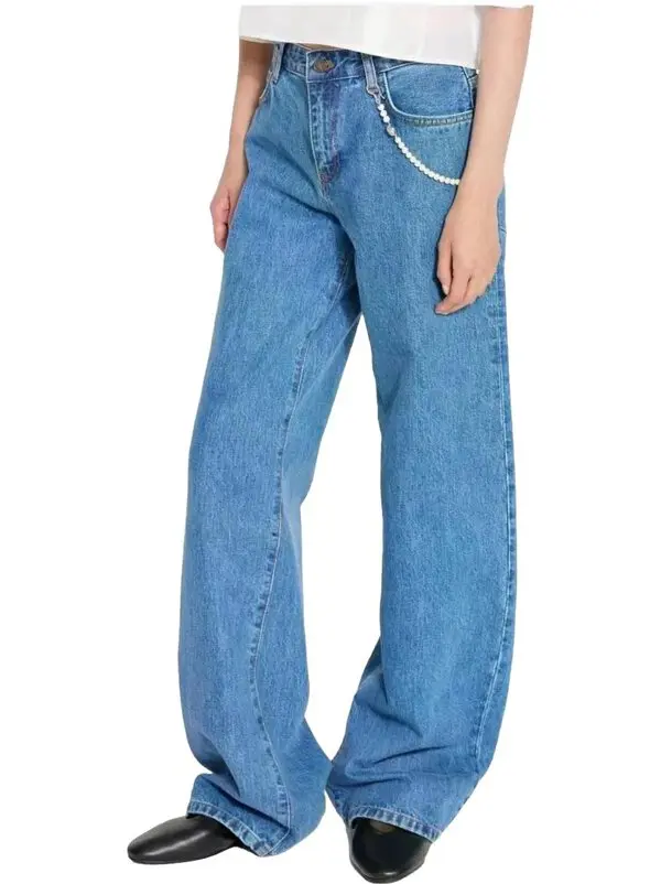NACKIYE Uptown Straight-leg Jeans - Blue