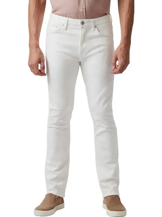 34 Heritage Charisma Relaxed Straight Leg Pants In White Wash - White Urban