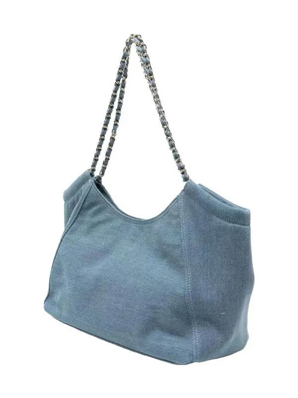 SECRET PON-PON Patch-pocket Shoulder Bag - Blue