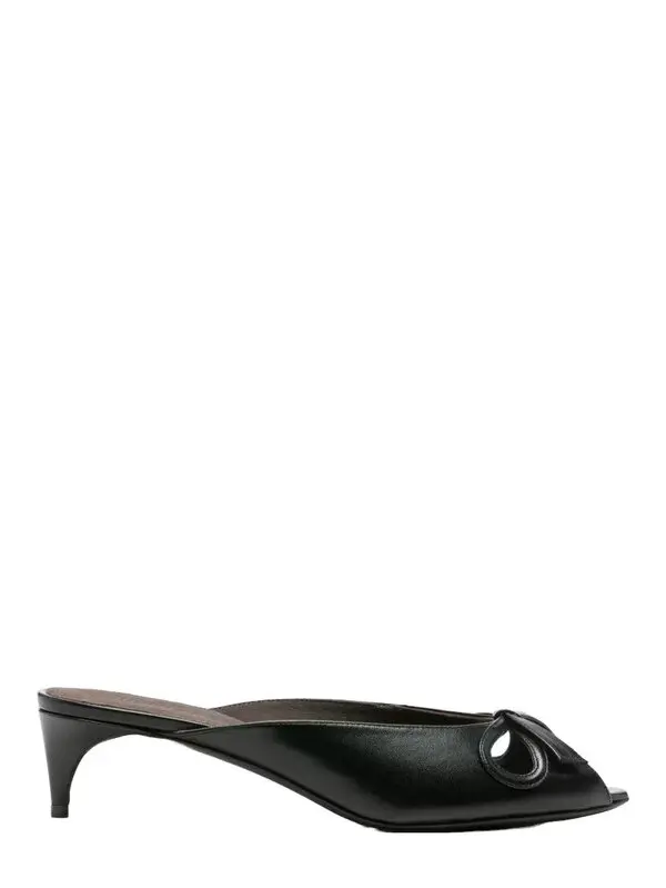 Bernadette Audrey Bow-detail Sandals - Black