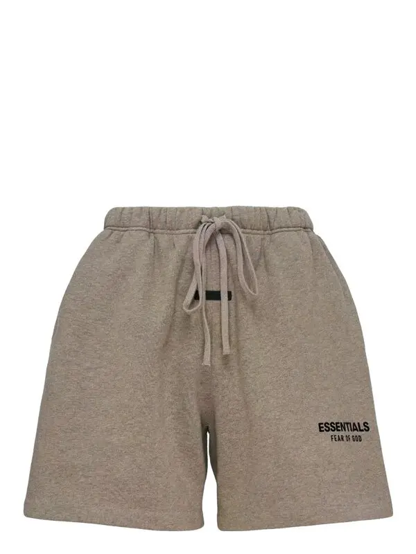 Fear Of God Logo-print Jersey Shorts - Grey