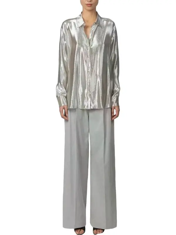 INDRESS Jane Buttoned Shirt - Silver