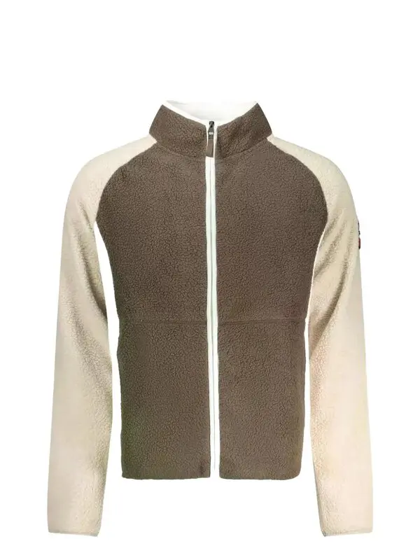 NORWAY 1963 Colour-block Fleece-texture Sweater - Neutrals