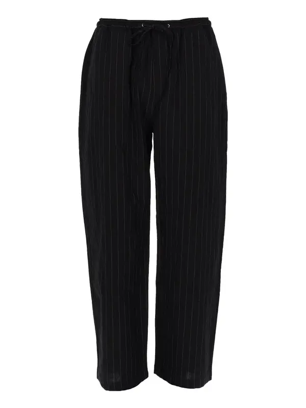 Studio Nicholson Pantalone Drawcord Trousers - Black