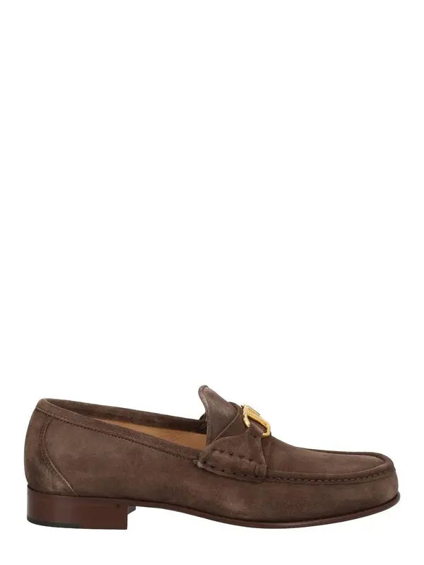 Valentino Garavani Vlogo Signature" Loafers - Brown