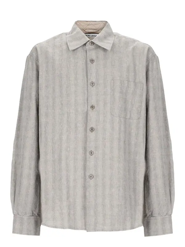 Our Legacy Cotton Linen Blend Shirt - Grey