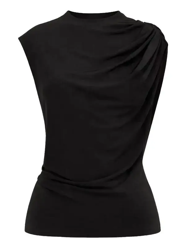 Cult Gaia Celene Draped Top - Black