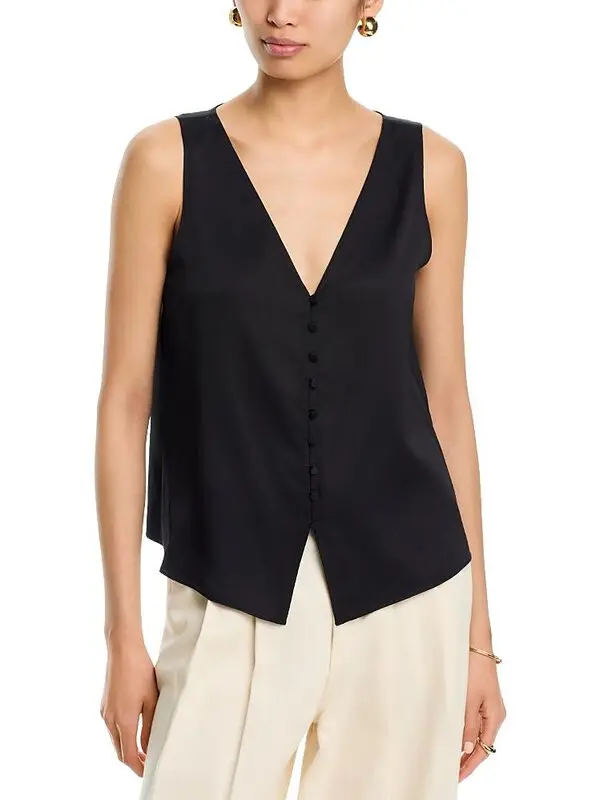 Kobi Halperin Colette Silk Blend Blouse - Black
