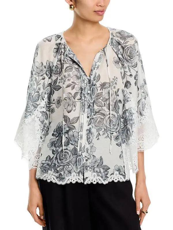 Kobi Halperin Paloma Printed Blouse - Ivory Multi