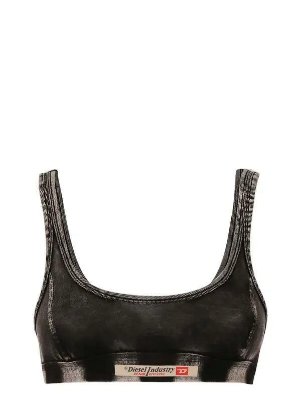 DIESEL® Denim Bralette Bra - Black