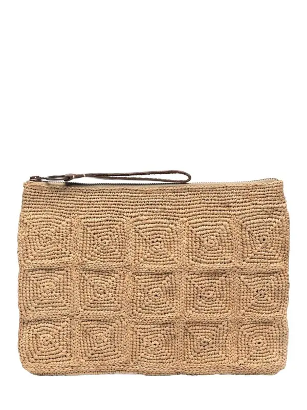 IBELIV Tanala Woven Clutch - Beige