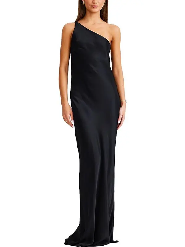 SNDYS. Aubrey Cowl Back Maxi Dress - Black